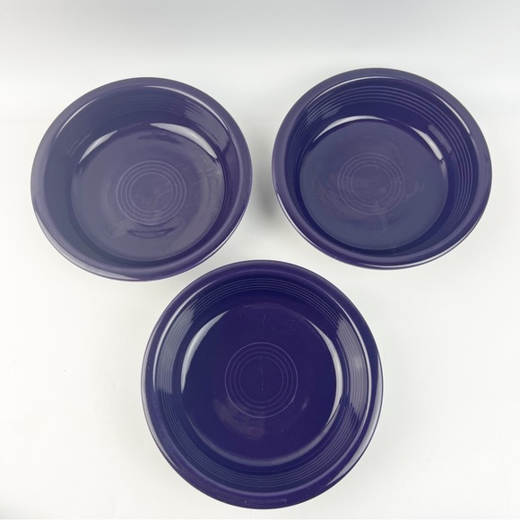 Fiesta | Dining | Three Fiesta Medium 7 Bowl Plum Purple Fiestaware ...